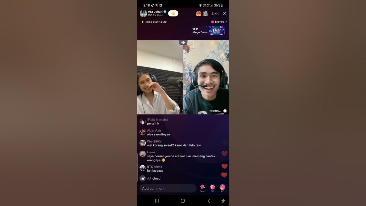 (20) Ara Johari & Reedzwann - Sayunk I Love You / I Love You 3000 +Talk😂 | Tiktok LIVE - YouTube