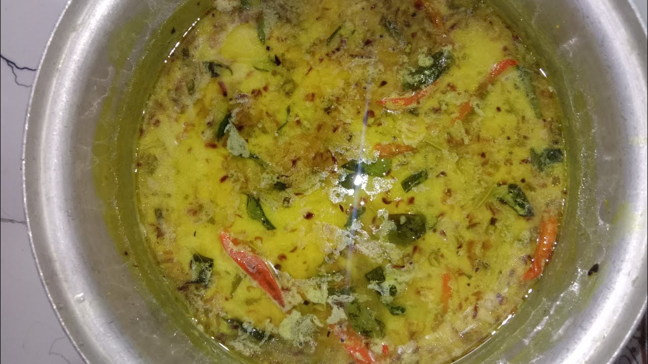 how to make curd curry with dumpling (cudi pakoda) - YouTube