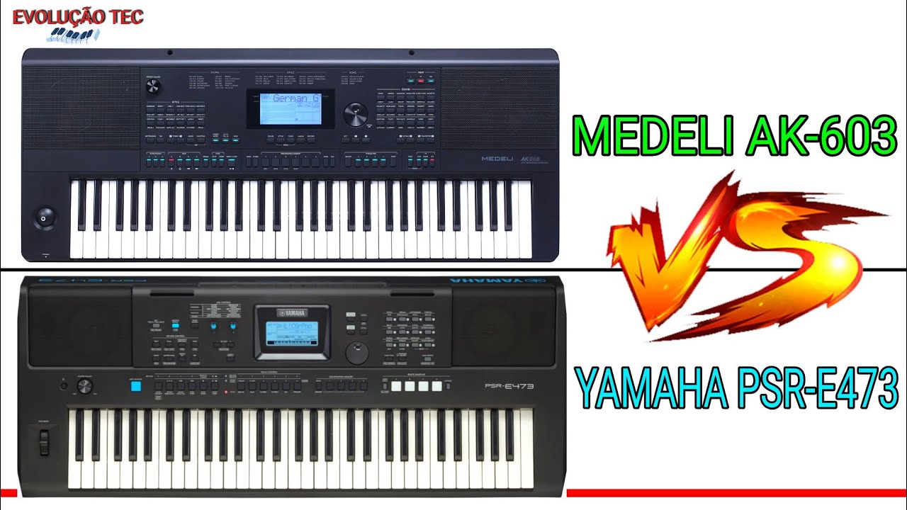 YAMAHA PSR-E473 VS MEDELI AK-603, qual o melhor? (comparação ...