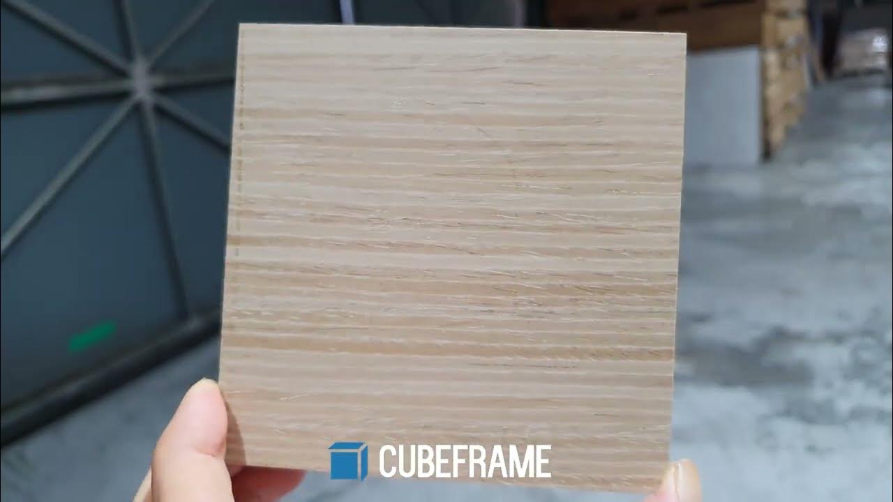 18T MDF 델리오크무늬목 UV코팅 무광 가로결 + 을판 25U E1 - YouTube