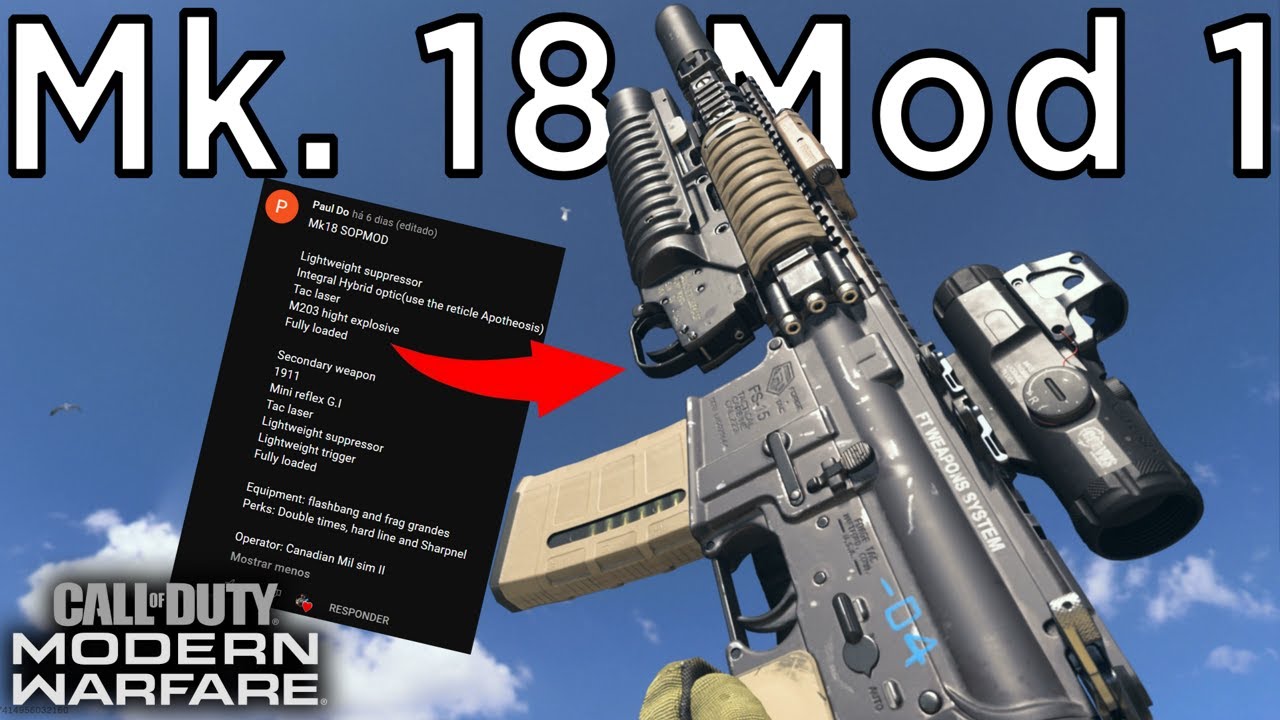 Mk. 18 Mod 1 (M4A1) Gameplay | Call of Duty Modern Warfare (PS5) - YouTube