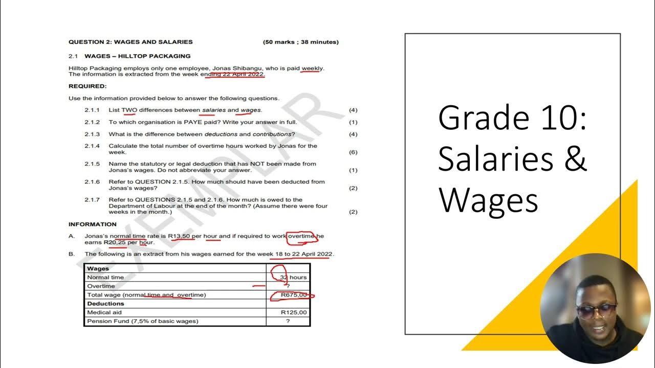 Grade 10 Accounting Salaries and wages |Financial Accounting - YouTube