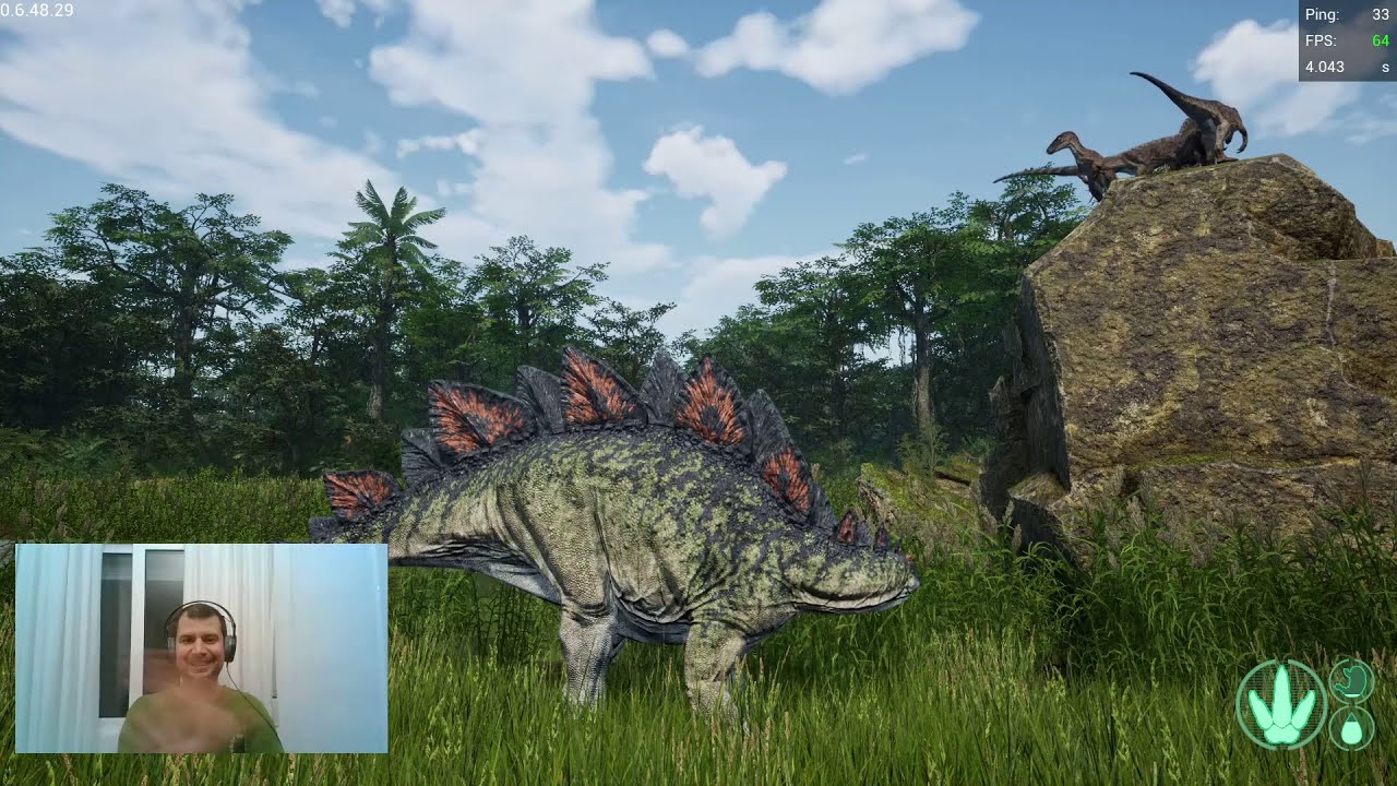 Stegosaurus herd at Utah rock or broken dam on Isla Spiro Map - YouTube