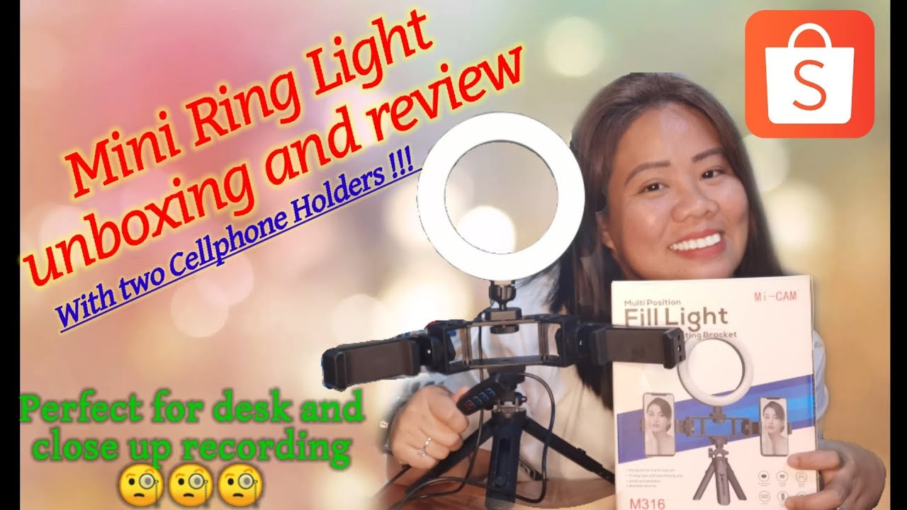 Mini Ring Light Unboxing and Review - YouTube