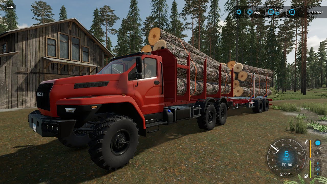 Fs22 New Map Forestry The Rainy Woods Truck forestry - YouTube