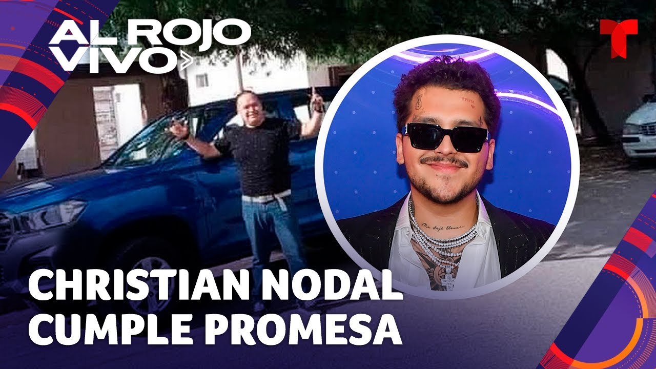 Christian Nodal le regala un auto a un profesor de su escuela - YouTube