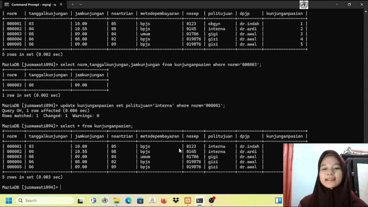 Tugas 6 Basis Data (Select, Update Dan Delete) - YouTube