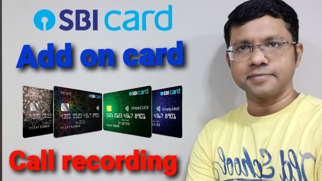 sbi add on credit card apply || call recording || - YouTube