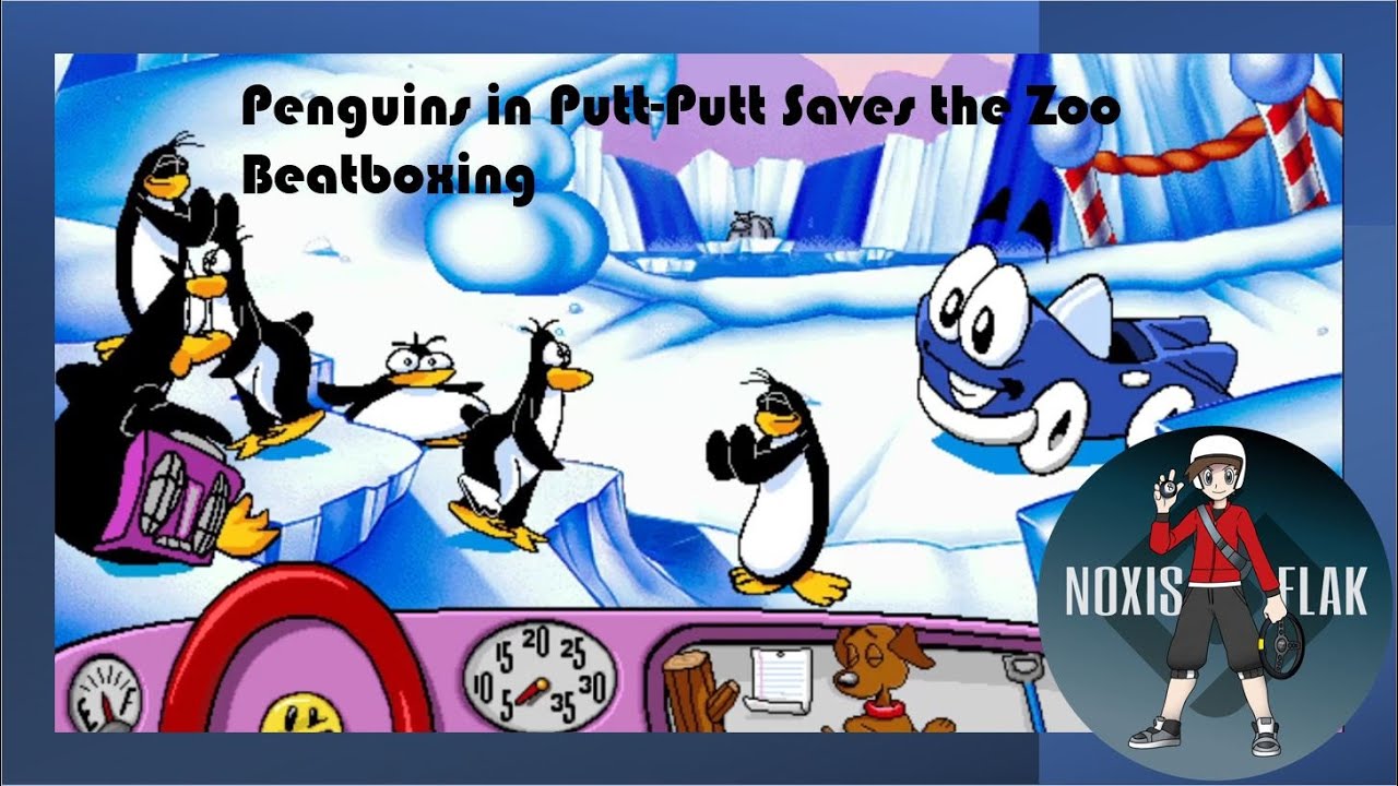 Putt-Putt Saves the Zoo (1995) : Penguin song / beat box - YouTube