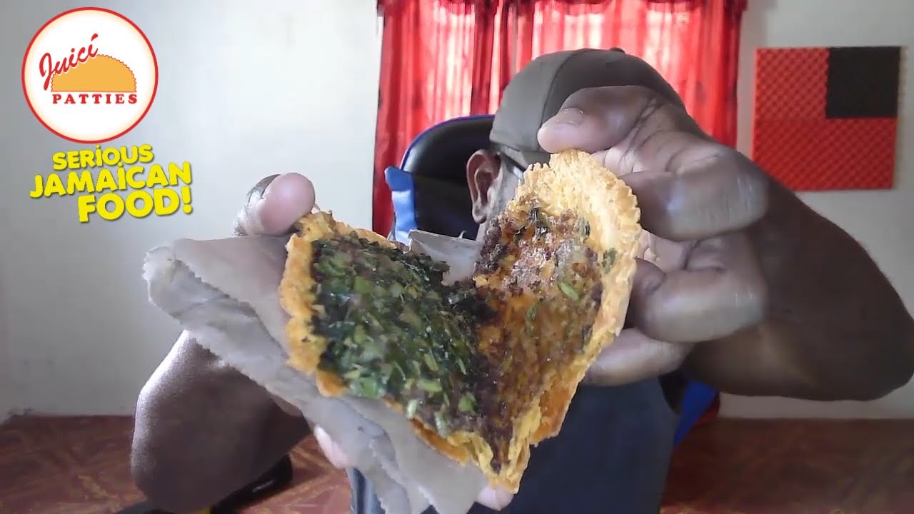 CALLALOO PATTY JUICY BEEF NEW CALLALOO PATTY REVIEW (Jamaican callaloo ...