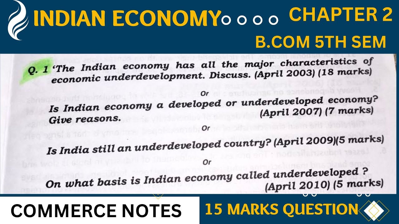 Is India an Underdeveloped or Developed Economy | Characteristics of ...
