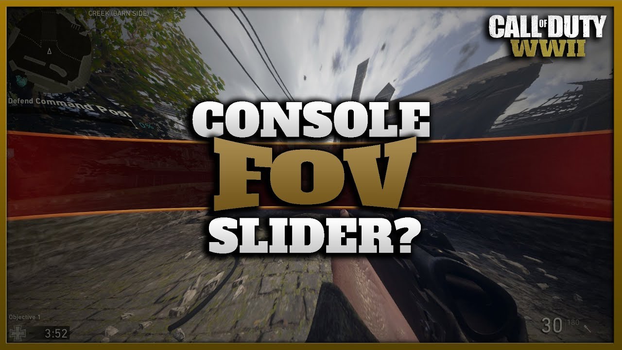 Why Don't we Have FoV Sliders on Console? (CoD WW2 Field of View) - YouTube