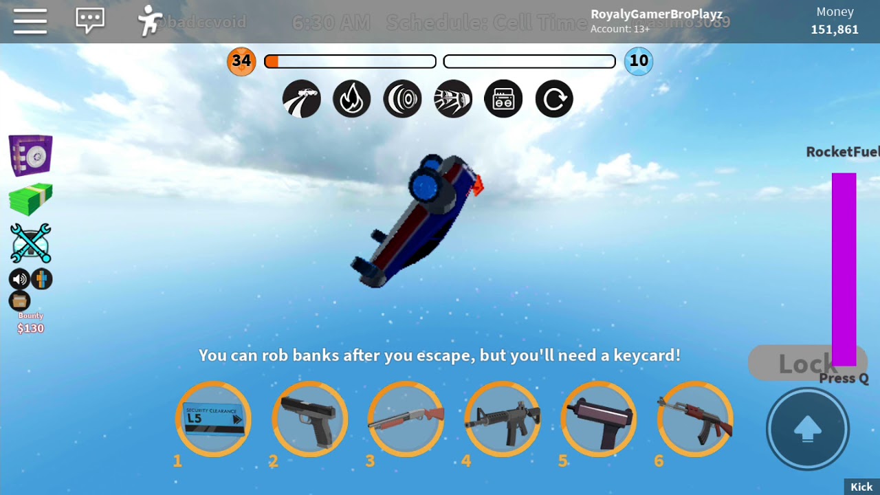 Me and My Car Flying In Jailbreak | Roblox Jailbreak - YouTube