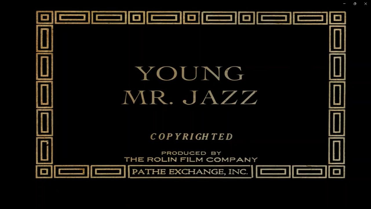 Harold Lloyd - Young Mr. Jazz (1919) - YouTube