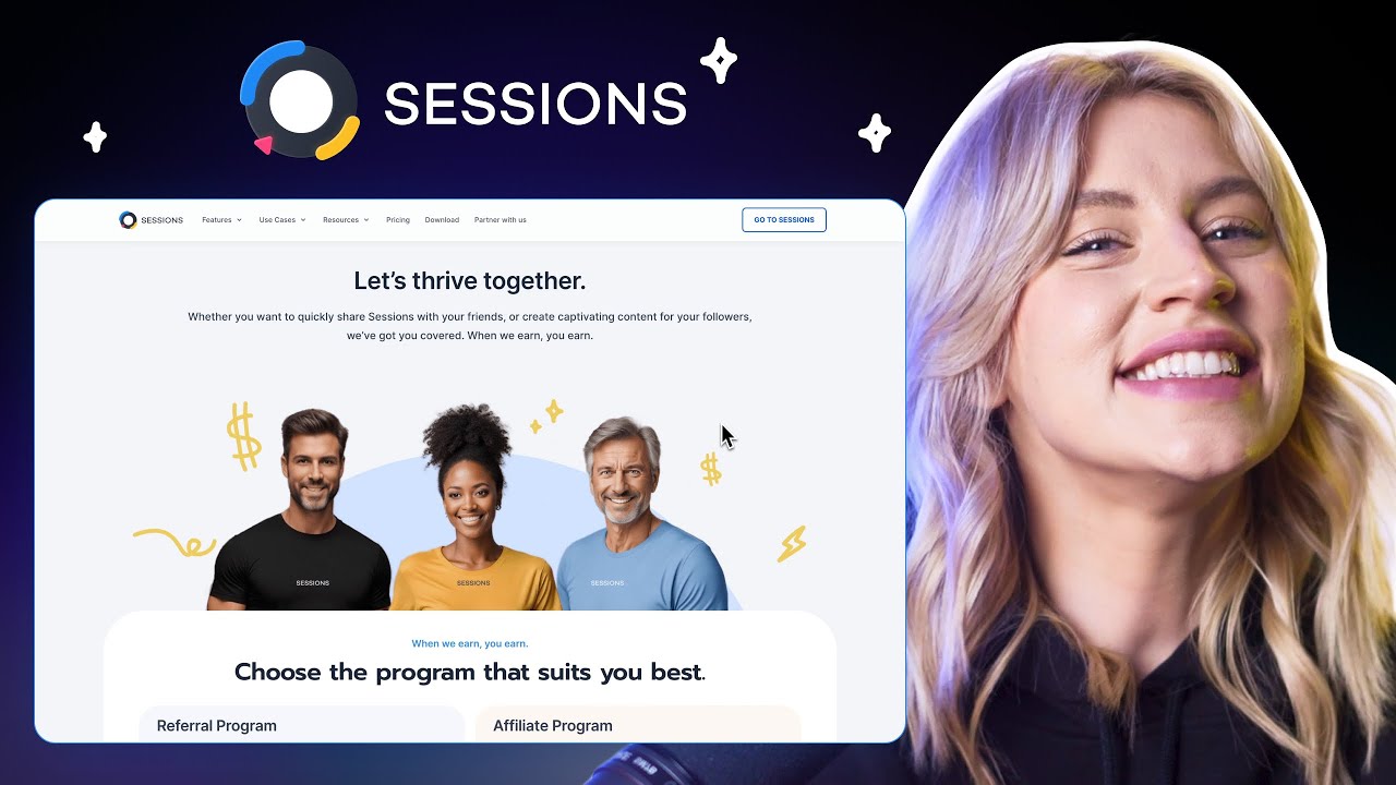 Our Affiliate Program: Make money with Sessions! - YouTube