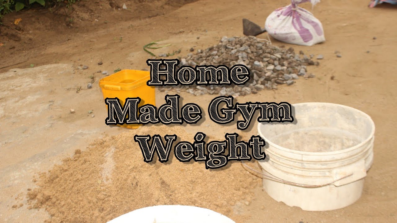 Homemade Gym Weights》No stress》chrizflex - YouTube