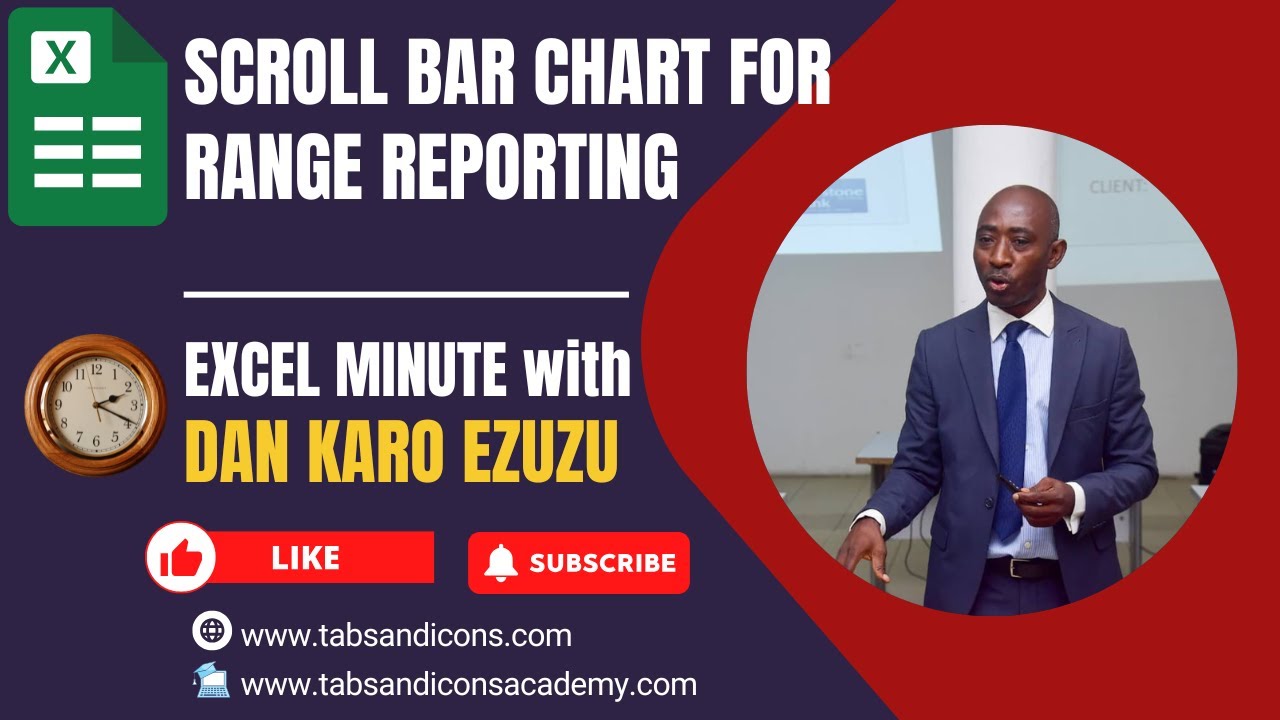 Microsoft Excel: HOW TO CREATE A BAR CHART FOR RANGE REPORTING. - YouTube