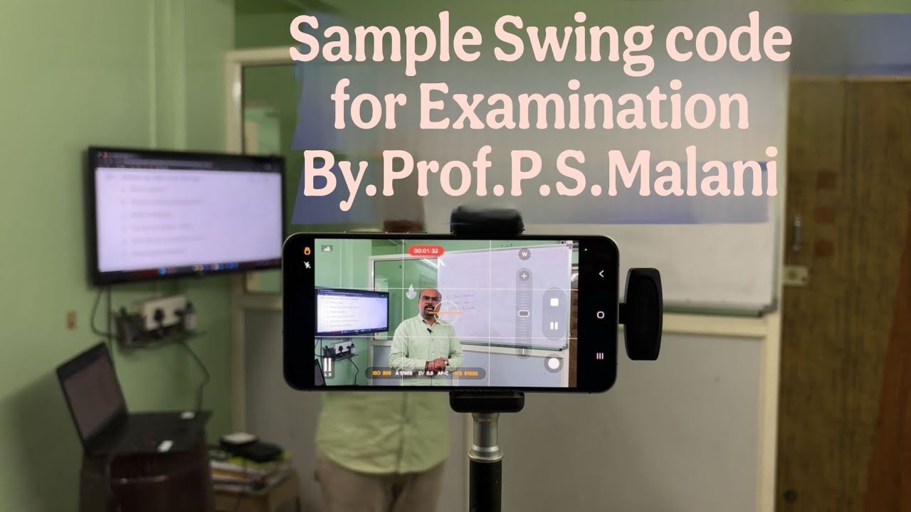 Sample Swing Code in java for Examination - YouTube