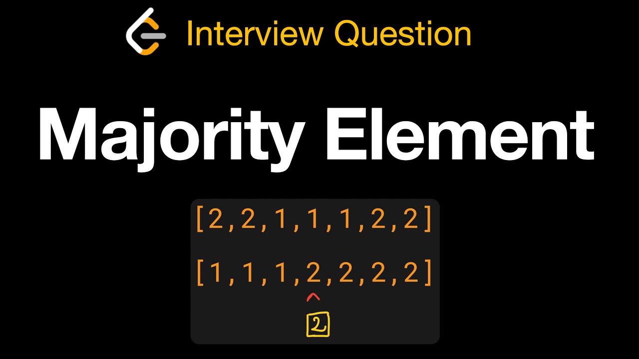 Leetcode 169 Majority Element Youtube