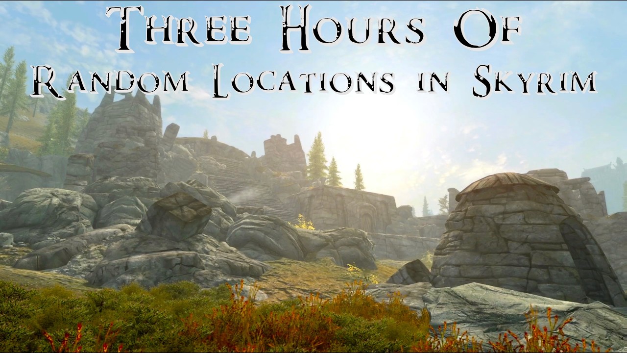 Three Hours of Random Locations in Skyrim - YouTube