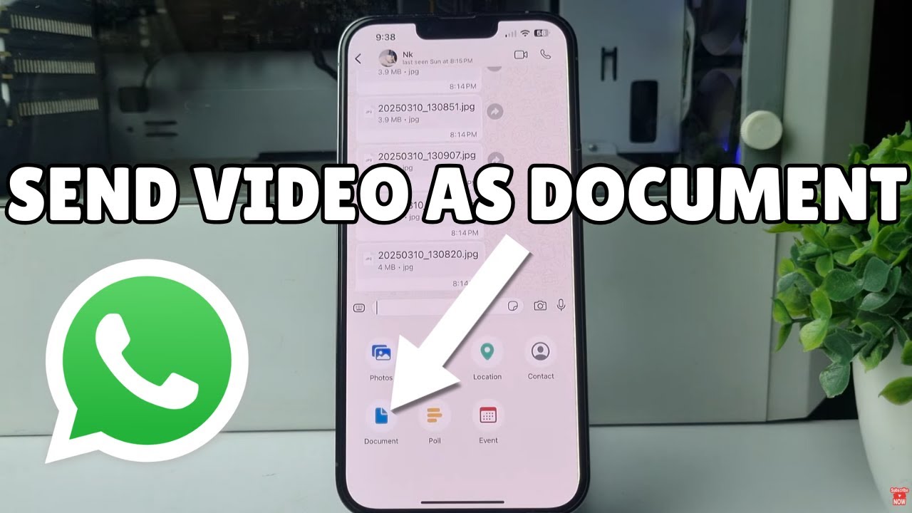 How to Send Video As Document in Whatsapp iPhone - YouTube
