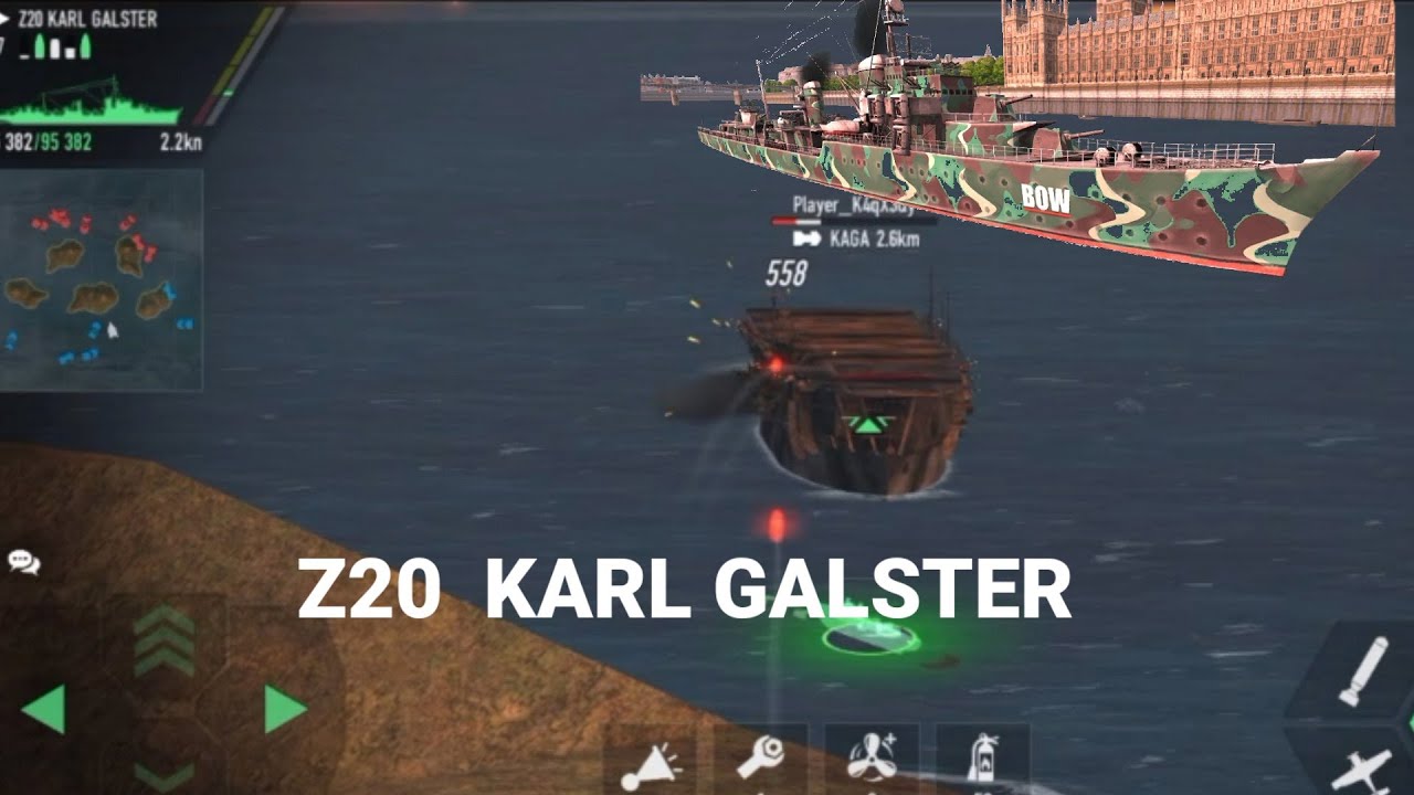 Kapal cooldown tercepat di Battle off warships || Z20 KARL GALSTER ...