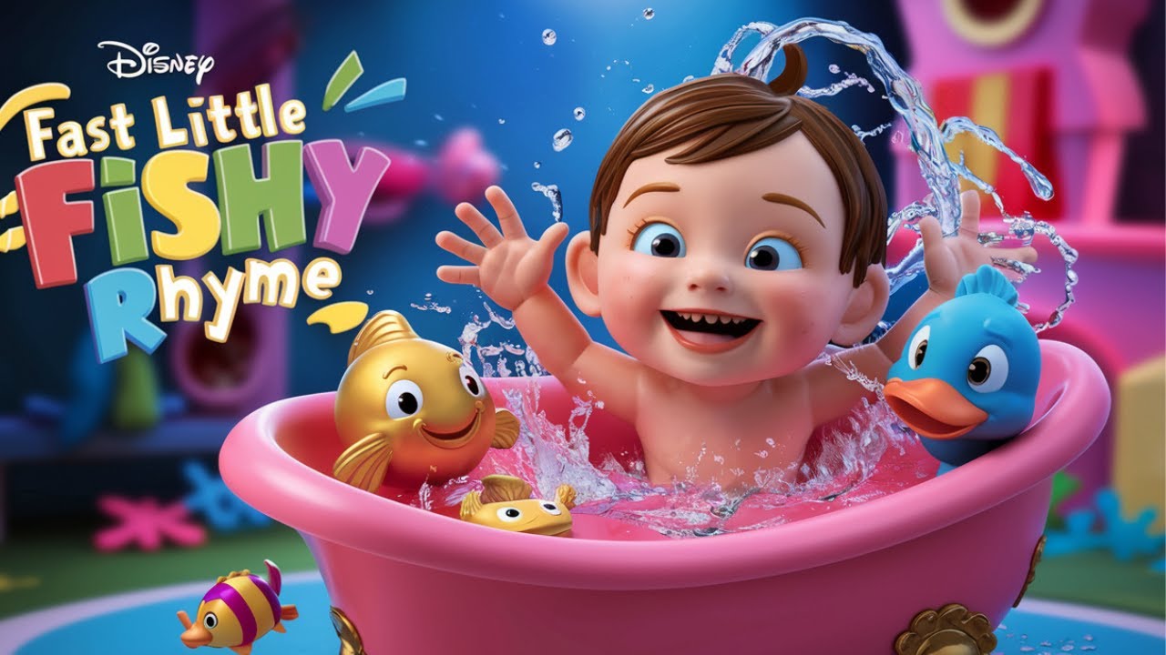 Fast Little Fishy Bath Time! 🐟 | @anjurhymestv Rhymes & Kids Songs ...