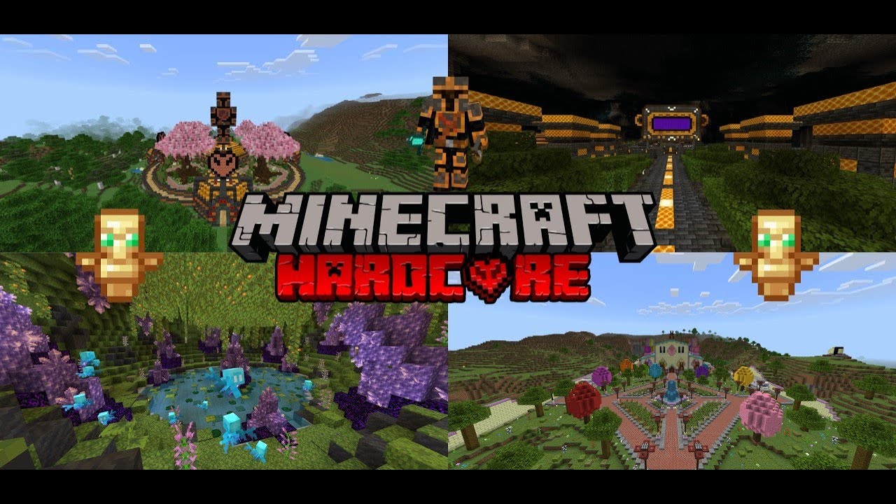 Minecraft Bedrock Hardcore! Day 7738+ Building the Hardcore Railroad Spawn Hub! and Skye's ...