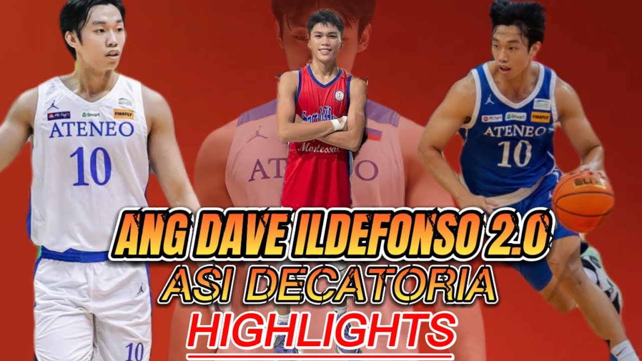 DAVE ILDEFONSO HIGHLIGHTS (ASI DECATORIA) - YouTube