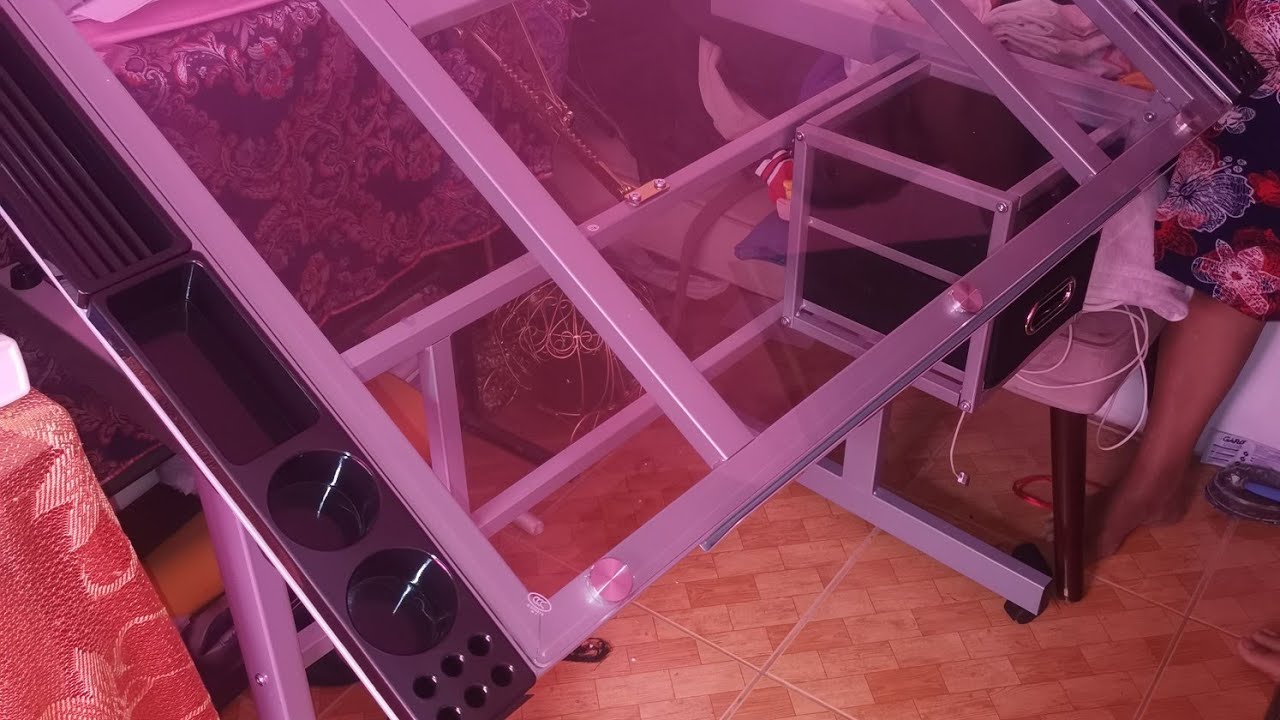 Glass Drafting Table from Shopee UNBOXING - YouTube