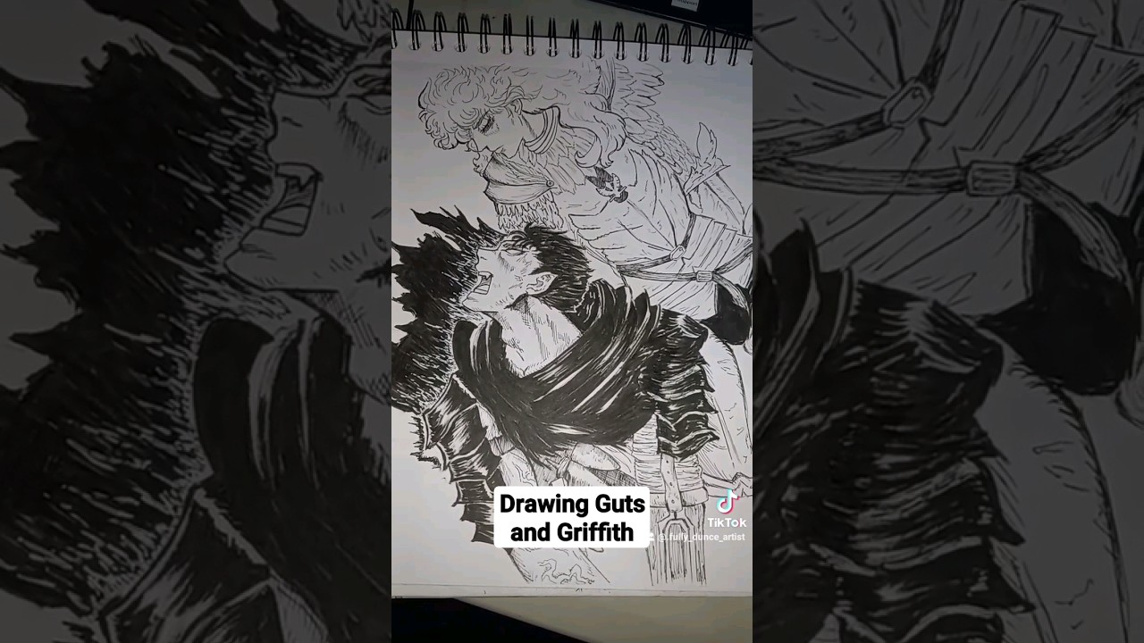 Drawing Guts and Griffith #berserk #guts #griffith - YouTube