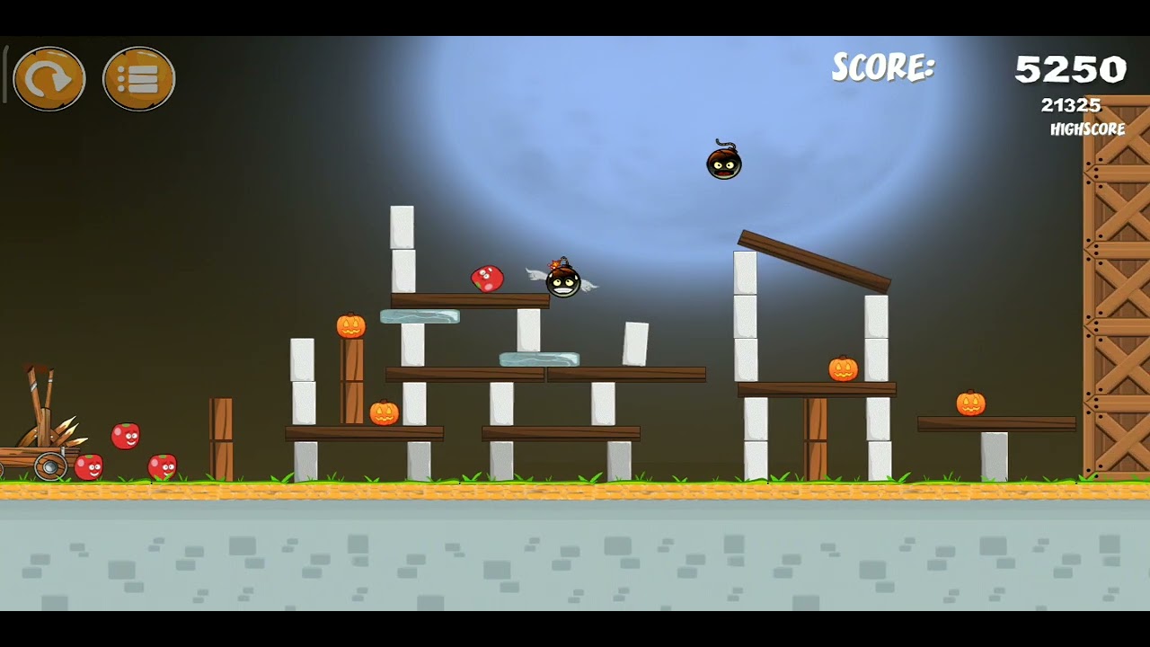 Pumpkins knock down : level up 6 Android Gameplay - YouTube