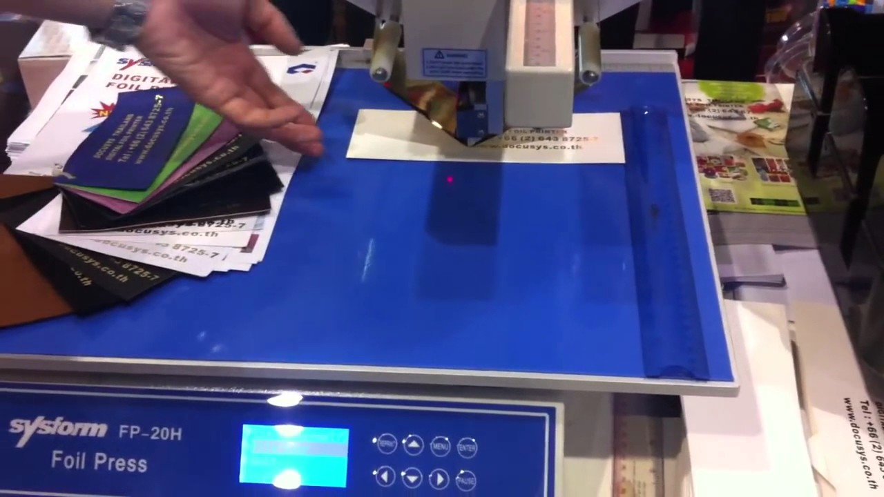 SYSFORM FP Foil Printer: Monotech Systems Limited - YouTube