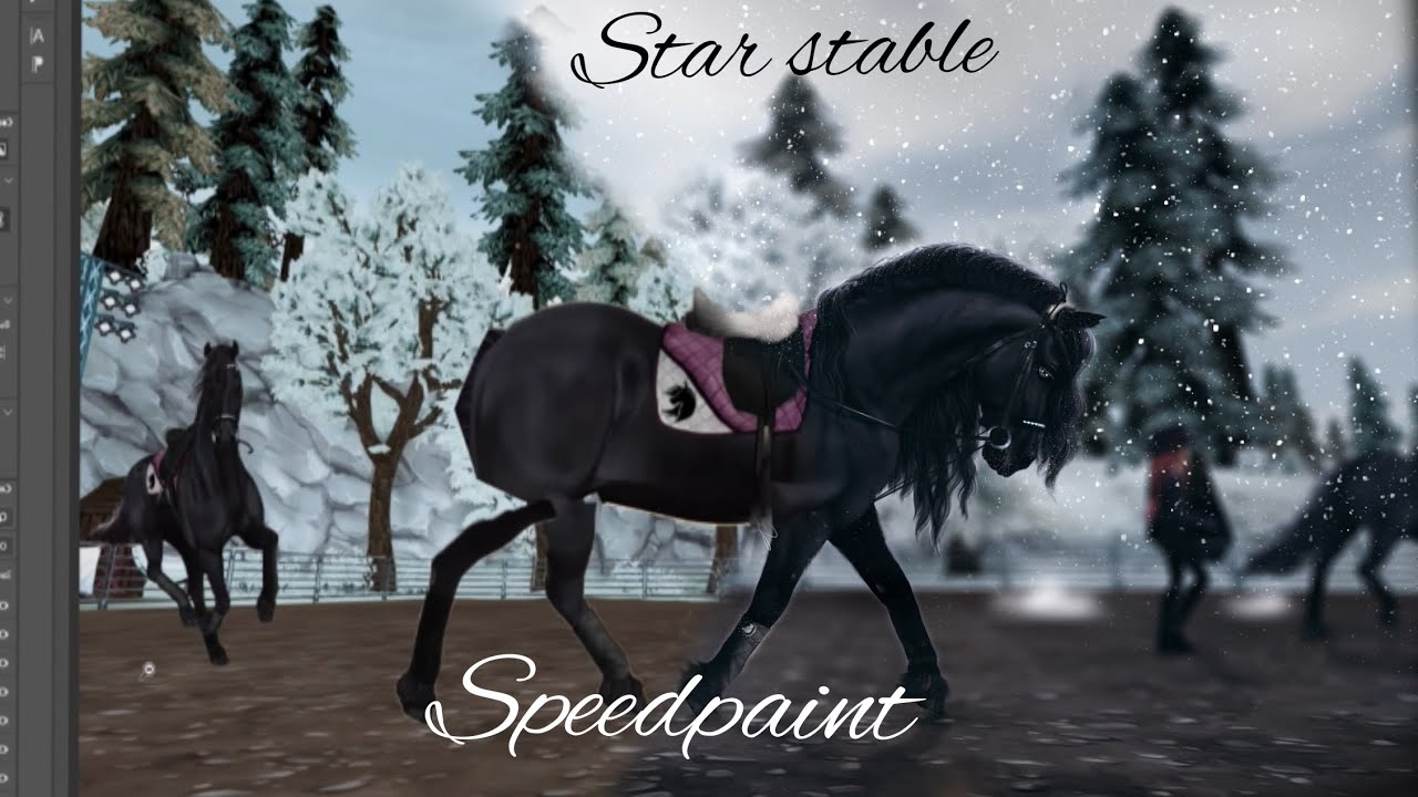 Арт Стар Стейбл | Speedpaint star stable - YouTube