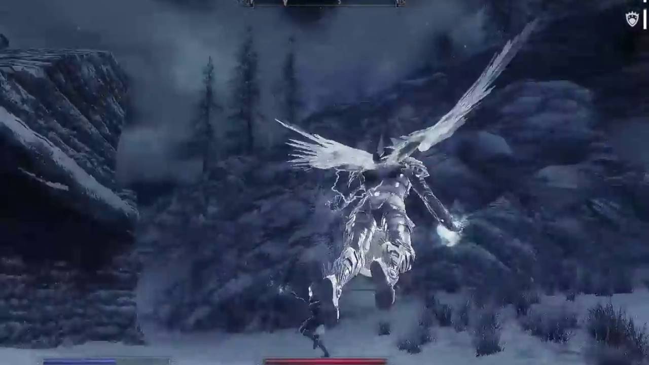 Angel in combat Skyrim gameplay - YouTube
