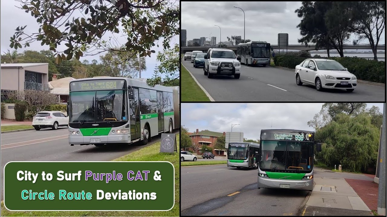 City to Surf Purple CAT via Mounts Bay Rd & Circle Route via Perth City ...