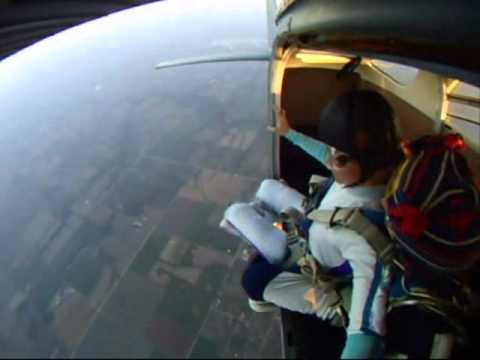 Three exits from The Skydive Kansas Shark Cessna 206 - YouTube