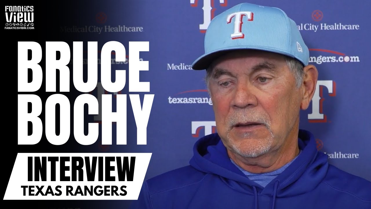 Bruce Bochy talks Open Rangers Roster Spots, Justin Foscue Impressions ...