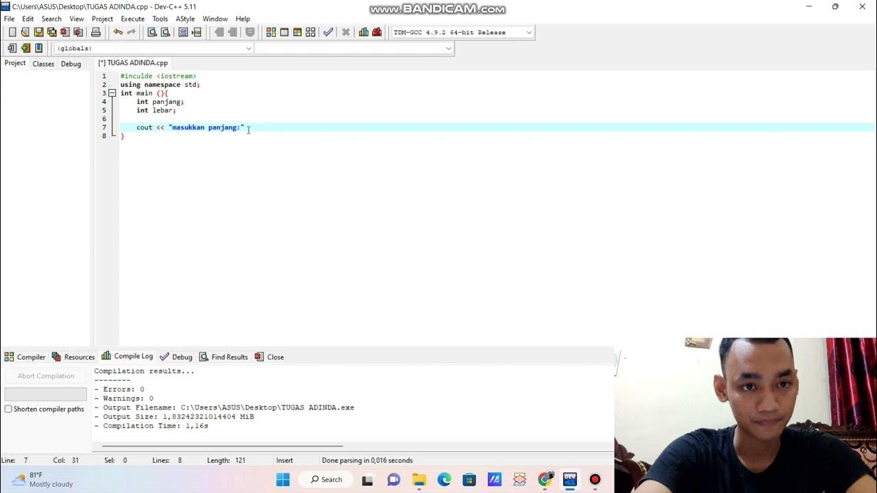 Kode CIN pada program C++ - YouTube