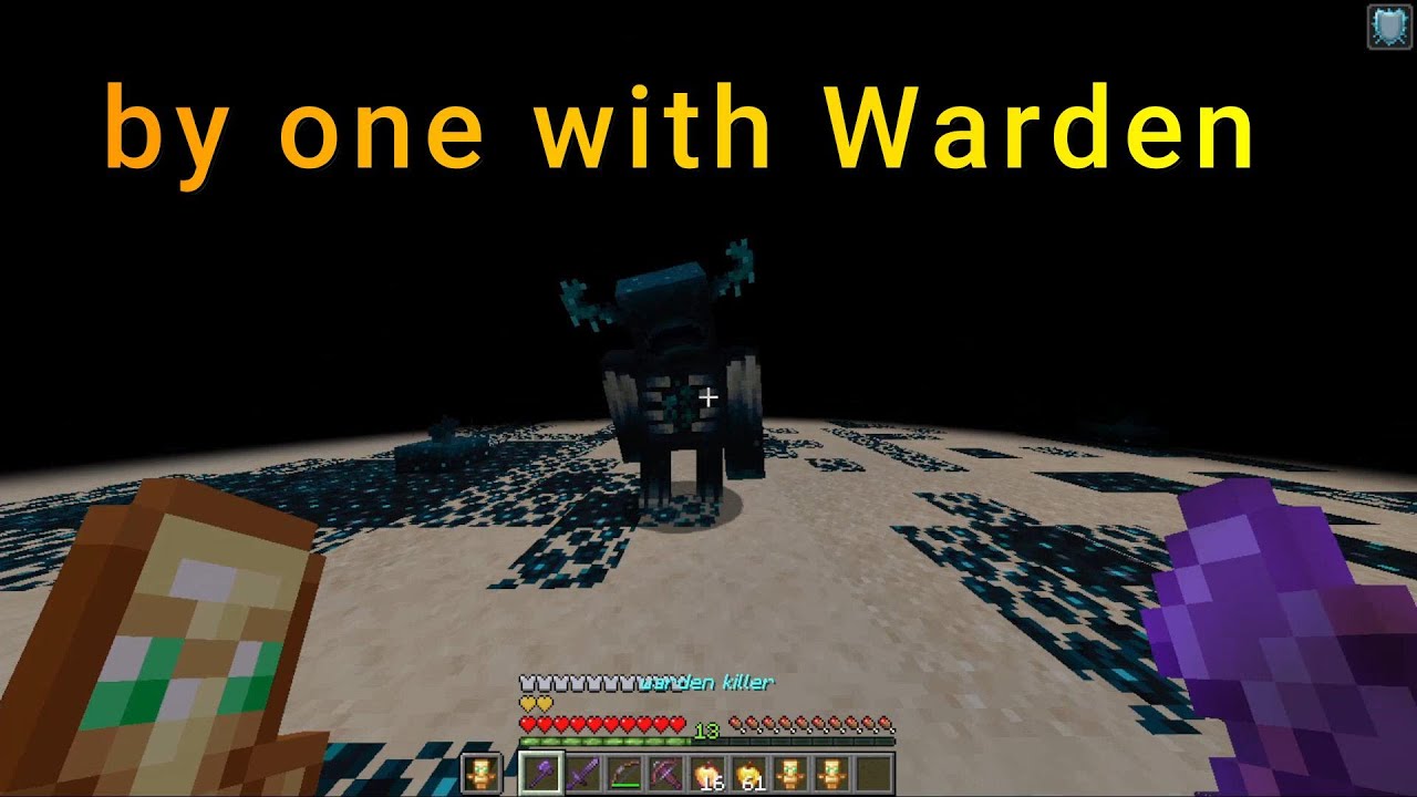 by one with warden in Minecraft java - YouTube