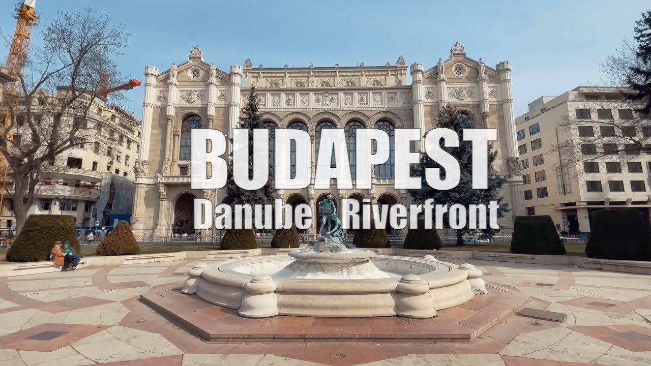[4K UHD 🐇] Budapest City Center Walking Tour, Riverfront of the Danube ...