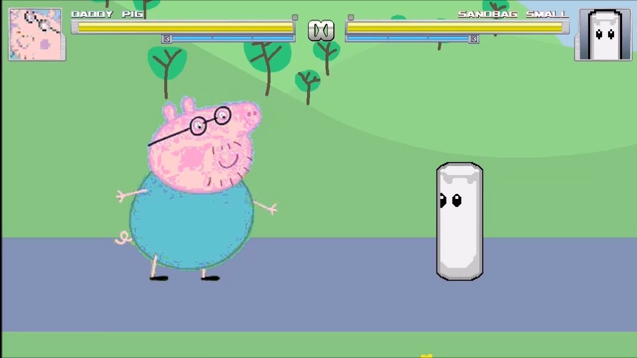 Mugen char Daddy Pig [Download] - YouTube