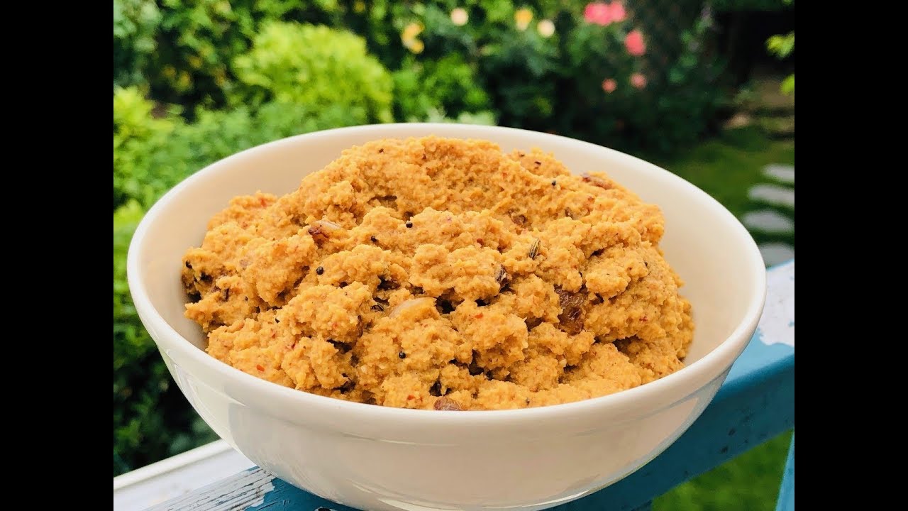 CHUTNEY A LA NOIX DE COCO / SAMBAL / COCONUT CHUTNEY / CHUTNEY - YouTube