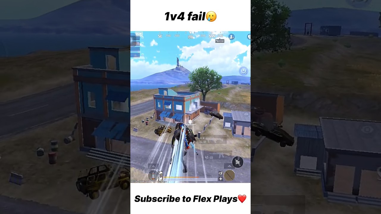 1v4 fail 🥲 #bgmi #pubgmobile #shorts - YouTube