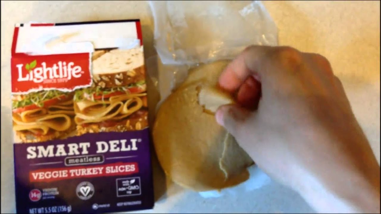 LightLife Smart Deli Turkey Veggie Slices Review - YouTube