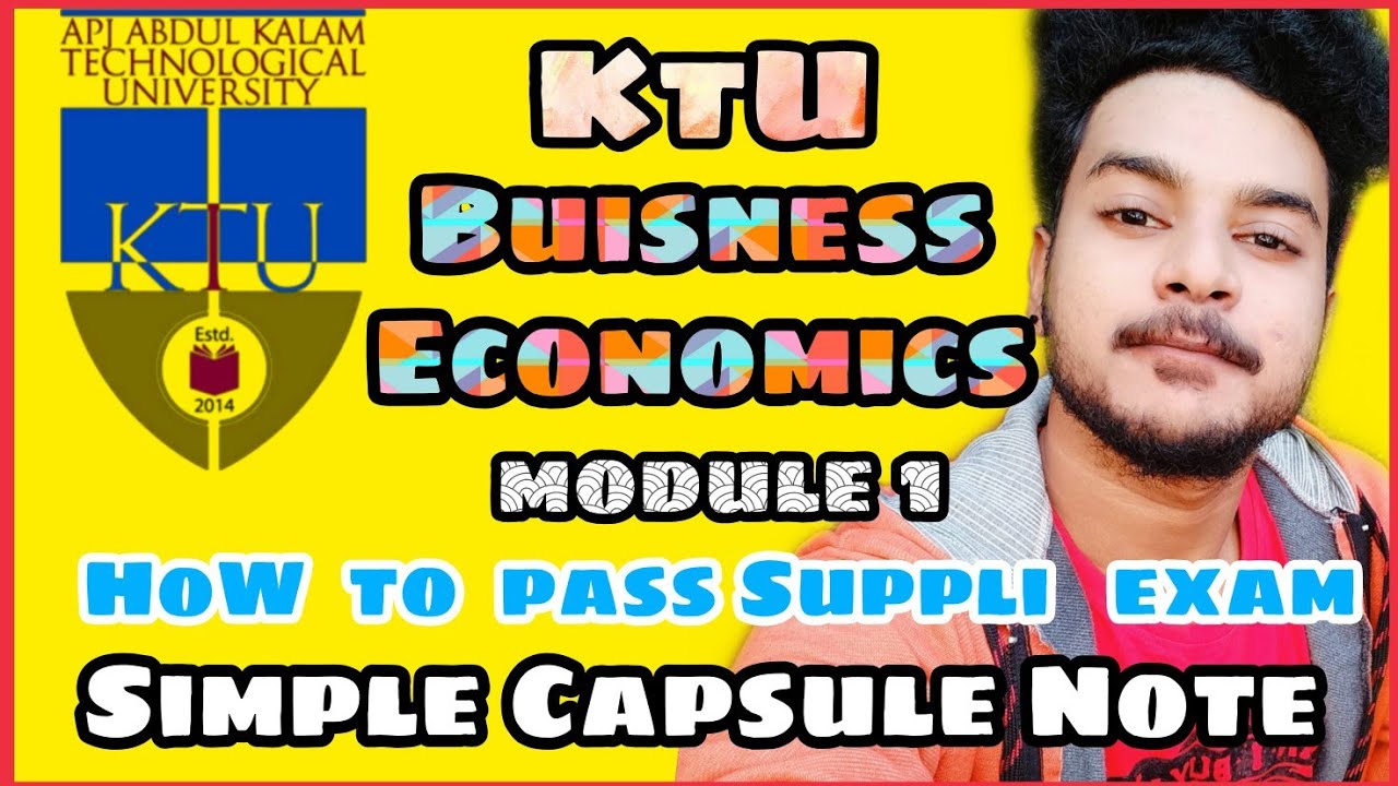 KTU Business Economics HS200|| Universty Exam Revision||capsule Note ...