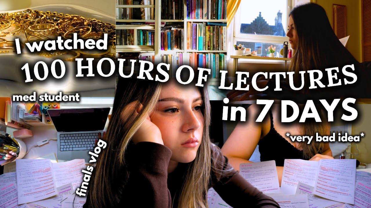 Med Student FINALS VLOG ♡⋆˙ // 100 hours of lectures in 7 days - YouTube
