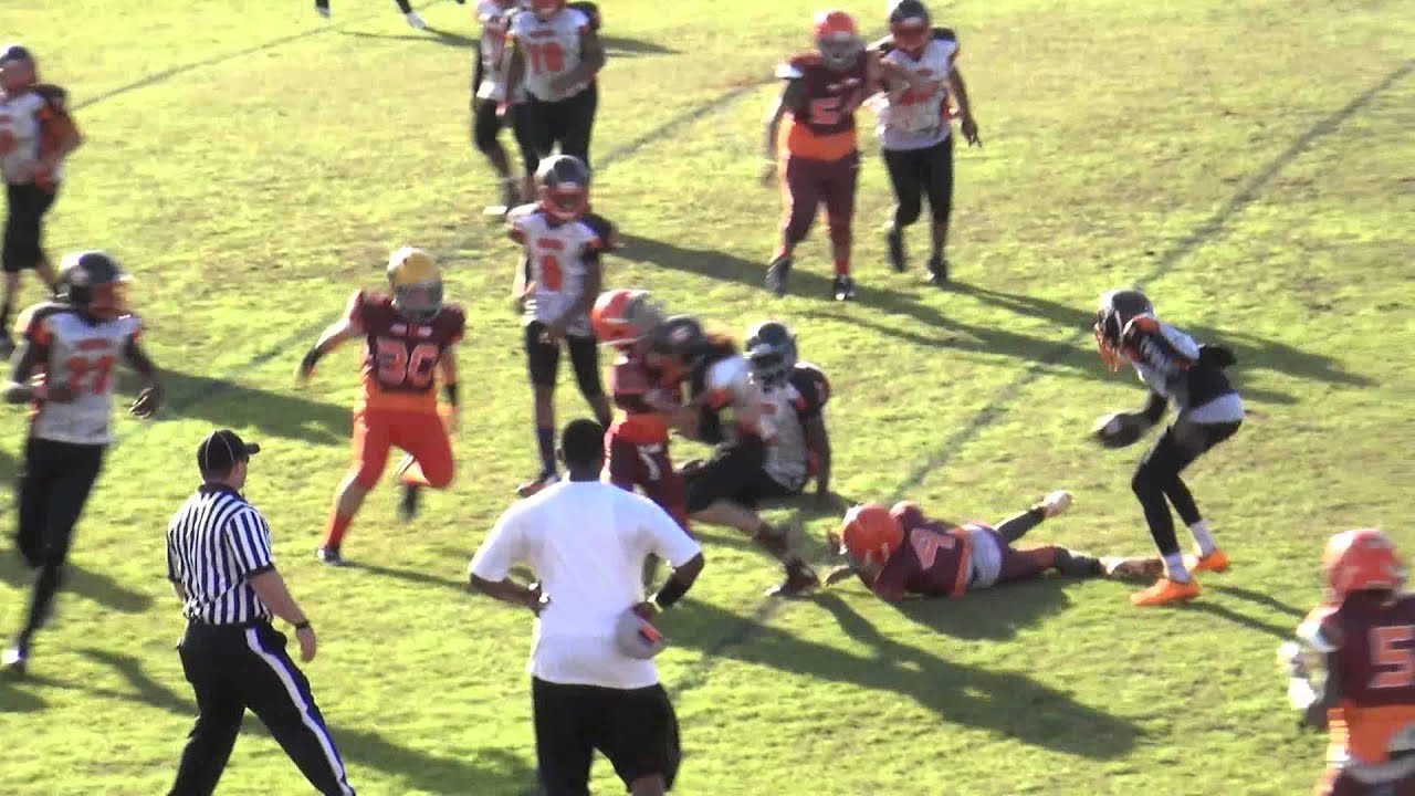 East Alabama Gator's QB Delvon Fegans stiff arms his way for a great ...