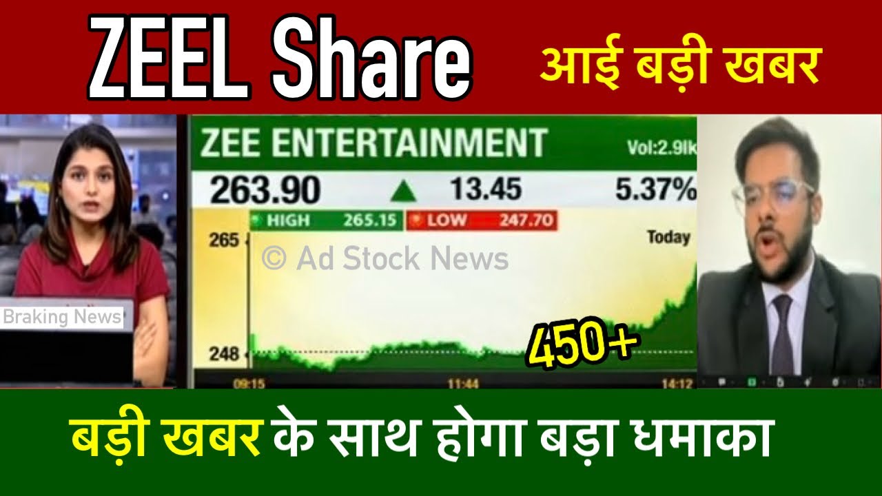 ZEEL share latest news | Zee entertainment share target tomorrow, Zee ...