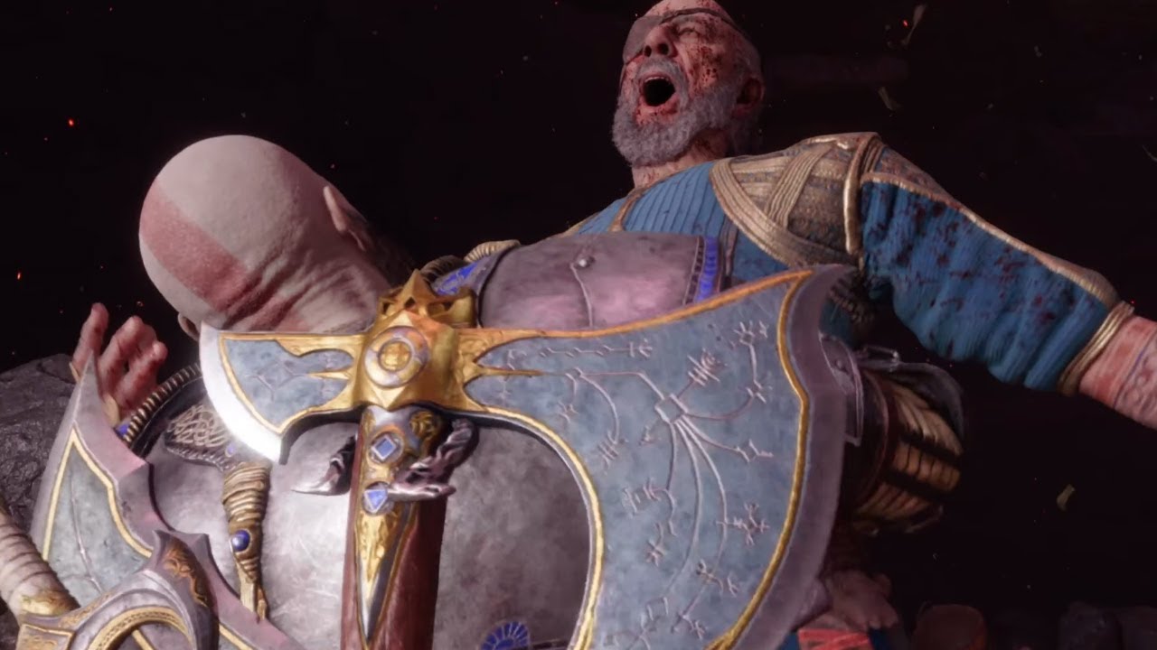 Epic Cinematic Boss Fight Scene God of War Ragnarok | Kratos Vs Odin ...